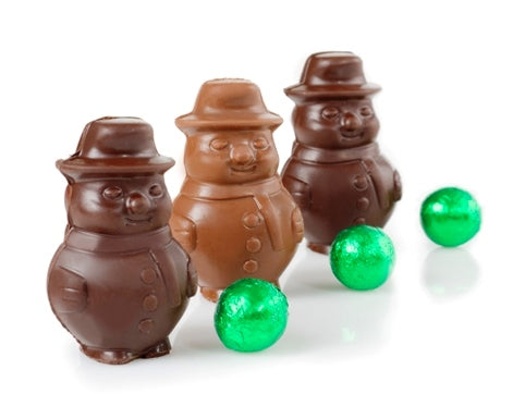Tiny Chocolate Snowman | Holiday Gifts – Li-Lac Chocolates